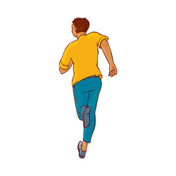 People Running Back View Vector Images (over 150)