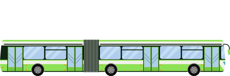 Colorful city bus side view Royalty Free Vector Image