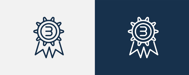 Third icon thin line icon from sport Royalty Free Vector