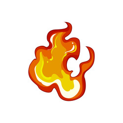 Bright flame cartoon Royalty Free Vector Image