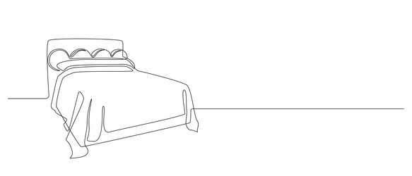 Bed Line Drawing