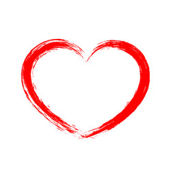 Valentine love heart claws scratch Royalty Free Vector Image