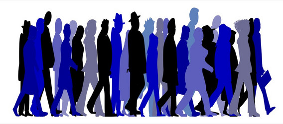 Crowd Rushing Vector Images (over 670)