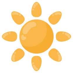 Cute sun design Royalty Free Vector Image - VectorStock