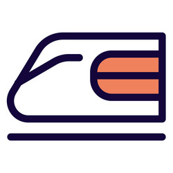 High speed double decker train Royalty Free Vector Image