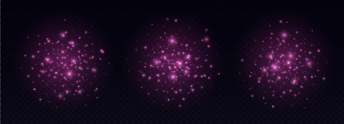 Pink light effect curve line png on transparent Vector Image