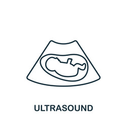 Ultrasound icon monochrome simple health check Vector Image