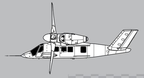 Bell v-280 valor takeoff configuration Royalty Free Vector