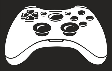 Gaming computer mouse monochrome sticker Vector Image