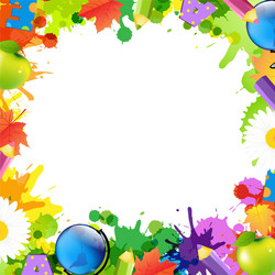 School time table with doodle children Royalty Free Vector