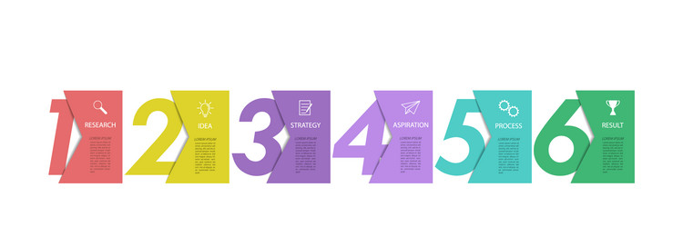 Infographics template with pictograms Royalty Free Vector