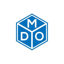 Mdo letter technology logo design on white Vector Image