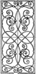 Wrought iron pattern Royalty Free Vector Image