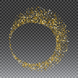 Abstract gold glitter splatter background Vector Image