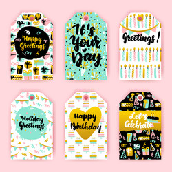 Valentines day gift tag labels Royalty Free Vector Image