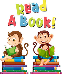 Monkey Reading Book Vector Images (over 240)