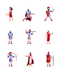 Ancient roman emperor character as sovereign ruler