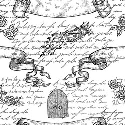 Medieval Castle Engraving Vector Images (over 310)