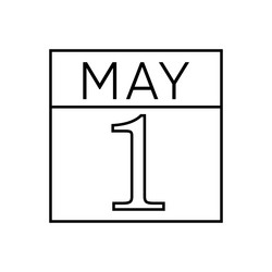 May 1st Calendar Vector Images (over 620)