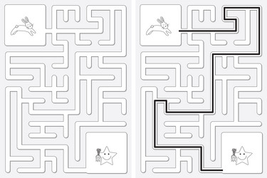 Easy grapes maze Royalty Free Vector Image - VectorStock