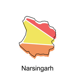 Map city of lut tawar design template national Vector Image