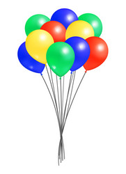 Isolated balloon cart Royalty Free Vector Image