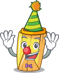 Crazy tamale with corn leaf in cartoon Royalty Free Vector