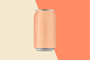 Cold drink can realistic mockup Royalty Free Vector Image