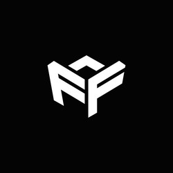 Logo alphabet monogram with emblem style Vector Image