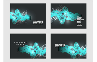 Smoke cover design template presentation Vector Image