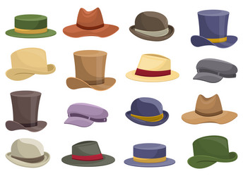 Old retro man hat Royalty Free Vector Image - VectorStock