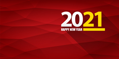 2021 happy new year horizontal banner background Vector Image