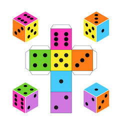 Paper Dice Cube Vector Images (over 540)