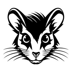 Rat head silhouette Royalty Free Vector Image - VectorStock