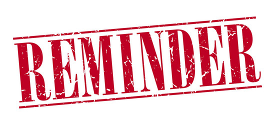 Reminder sign or stamp Royalty Free Vector Image