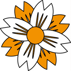 Yellow flower icon Royalty Free Vector Image - VectorStock