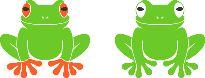 Jolly green frog Royalty Free Vector Image - VectorStock