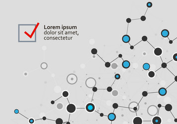 Molecule abstract Royalty Free Vector Image - VectorStock