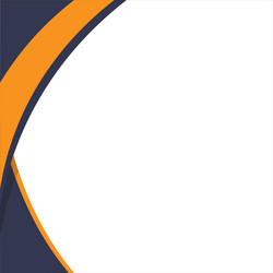 Orange and black corner border Royalty Free Vector Image