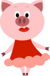 Female Pig Cartoon Vector Images (over 880)