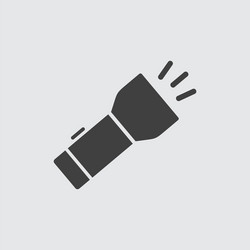 Red realistic shining flashlights Royalty Free Vector Image