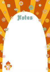 To do list template groovy daily planner weekly Vector Image