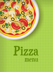 Pizza menu Royalty Free Vector Image - VectorStock