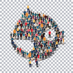 Isometric People Silhouette Vector Images (over 6,200)