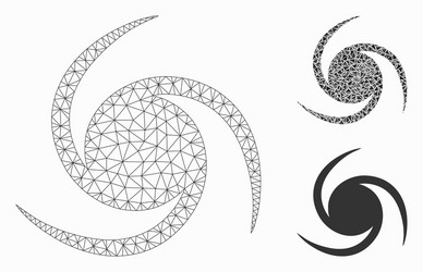 Vortex Wireframe Spiral Vector Images (over 260)