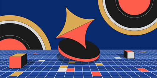 Psychedelic retro art inspirational retro poster Vector Image