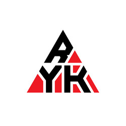 Ryk logo letter design Royalty Free Vector Image