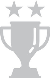 Star trophy award statuette icon victory prize Vector Image