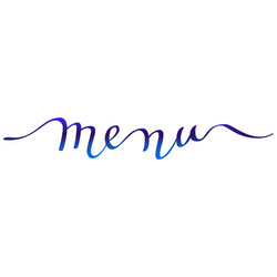 Menu Calligraphy Font Vector Images (over 3,700)