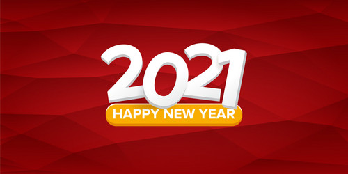 2021 happy new year horizontal banner background Vector Image